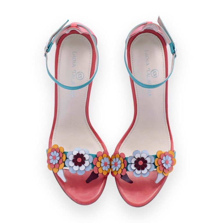 Flor | Sandal with Flowers | Customizable Bridal Shoes | Lidia Talavera